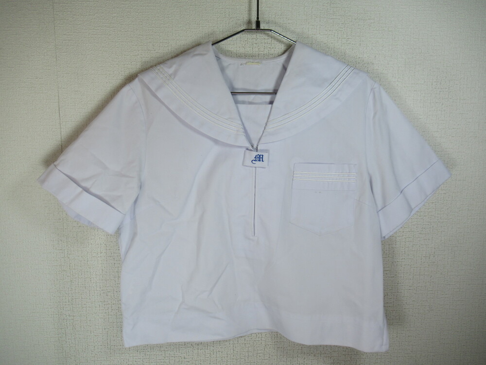 制服市場 - [不明] z0134 240 夏セーラー上着 フジタ 白生地 白3本ライン