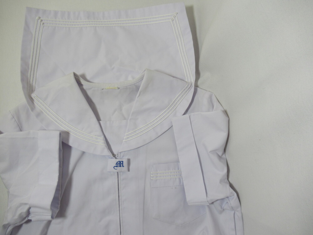 制服市場 - [不明] z0134 240 夏セーラー上着 フジタ 白生地 白3本ライン