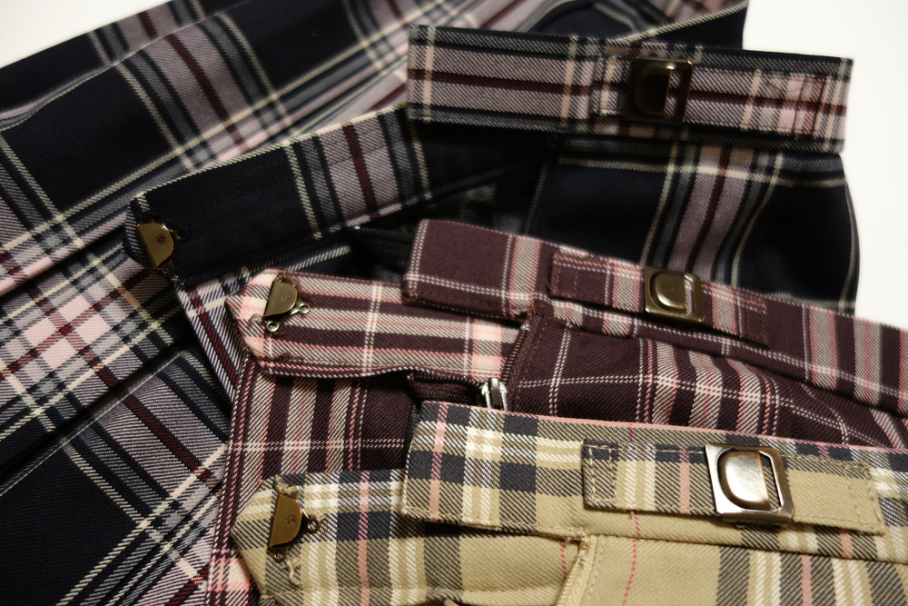 制服市場 - [不明] 883 チェックひざ丈スカート（このみ conomi/他）W66 3枚セット