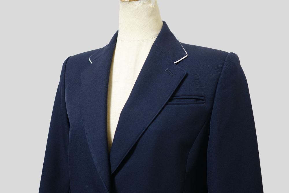 制服市場 - 福岡県 515 福岡市中学校標準服 冬服ブレザー＆夏スカート 170A W66