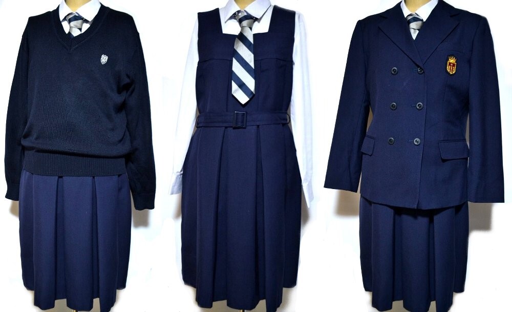 制服市場 - 大size 170A 東京都 光塩女子学院中等科・高等科 ブレザー冬服 ネクタイ ベルト＊SH0686