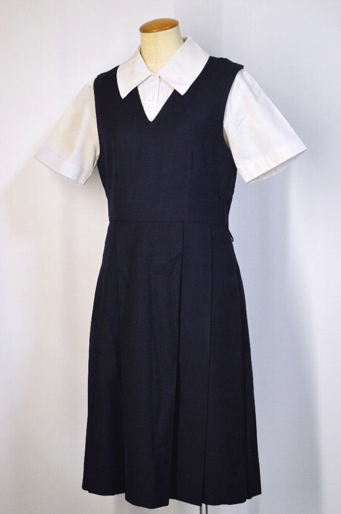 制服市場 - 東京都 跡見学園中学校・高等学校 旧夏服 ジャンパースカート ナポリヤ＊T3313