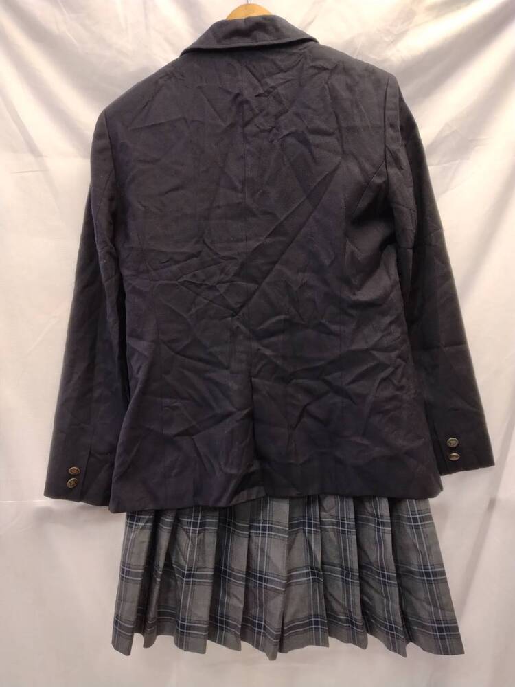 制服市場 - [不明] 【K2427】校名不明 チェックスカートの制服上下セット