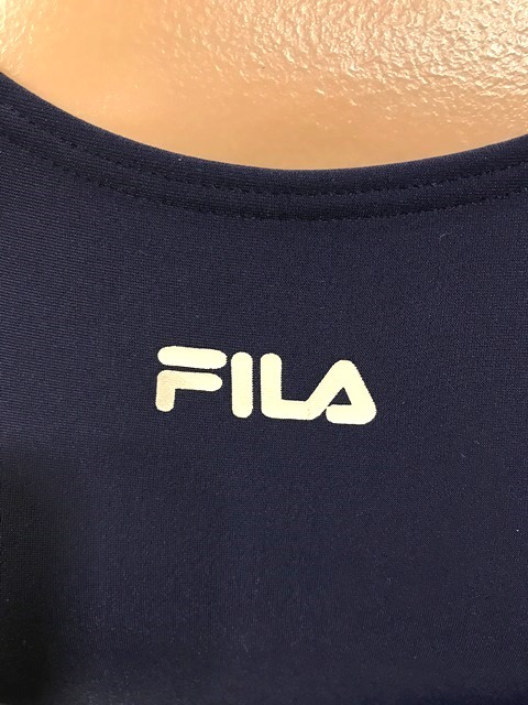 制服市場 - 1560 不明 大きいジュニアサイズ 170 フィラ FILA 光沢ネイビー ハイカットスクール水着