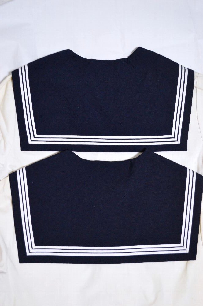 制服市場 - 埼玉県 ふじみ野市立福岡中学校 3ラインセーラー冬夏中間服 前開き 裏地付き MICHEL KLEIN＊T3624