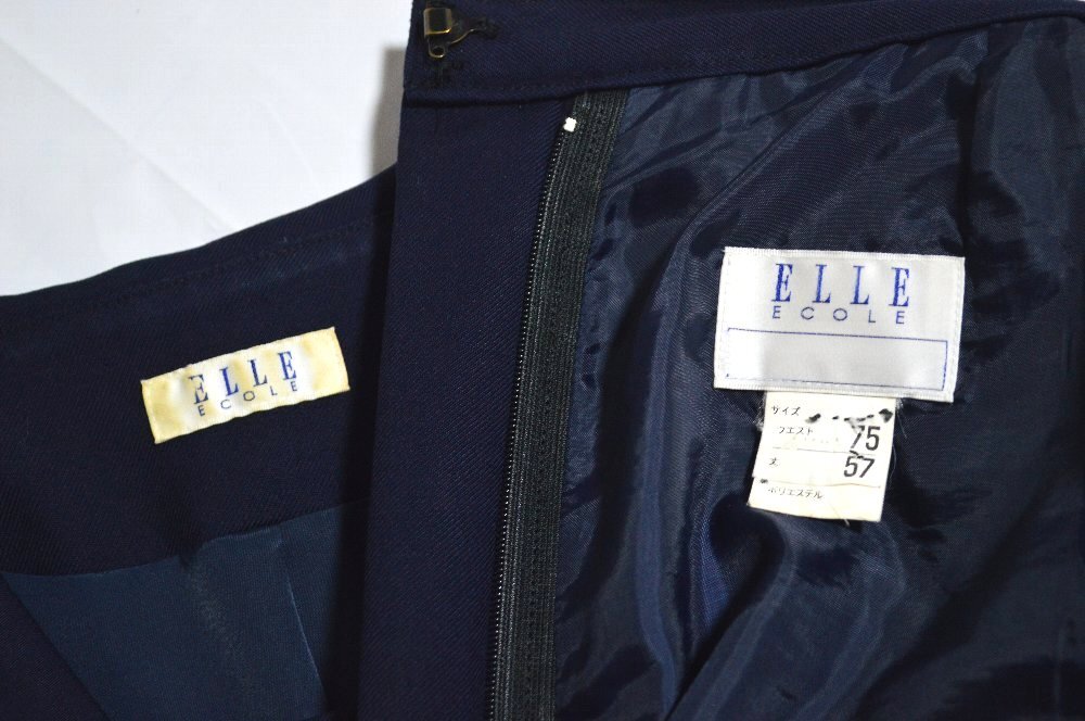 制服市場 - 大size W76 埼玉県立 松山女子高等学校 3ラインセーラー冬服 裏地付き ELLE ECOLE＊T3915