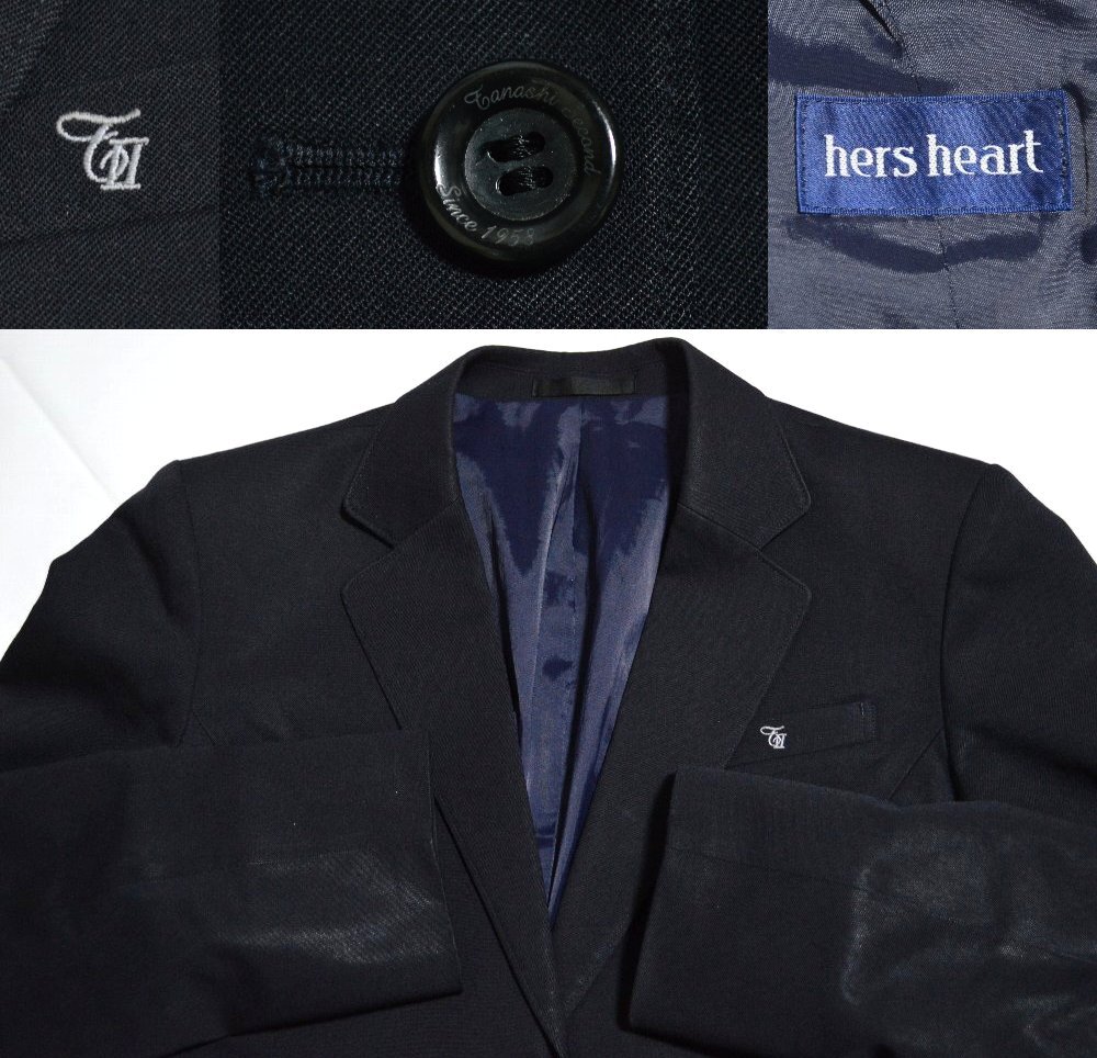 制服市場 - 大size W76 東京都 田無第二中学校 ブレザー冬夏服 リボン＊T3954