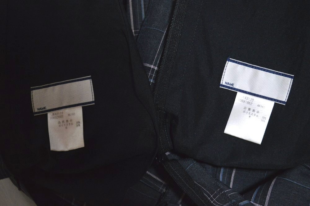 制服市場 - 大size W76 東京都 田無第二中学校 ブレザー冬夏服 リボン＊T3954