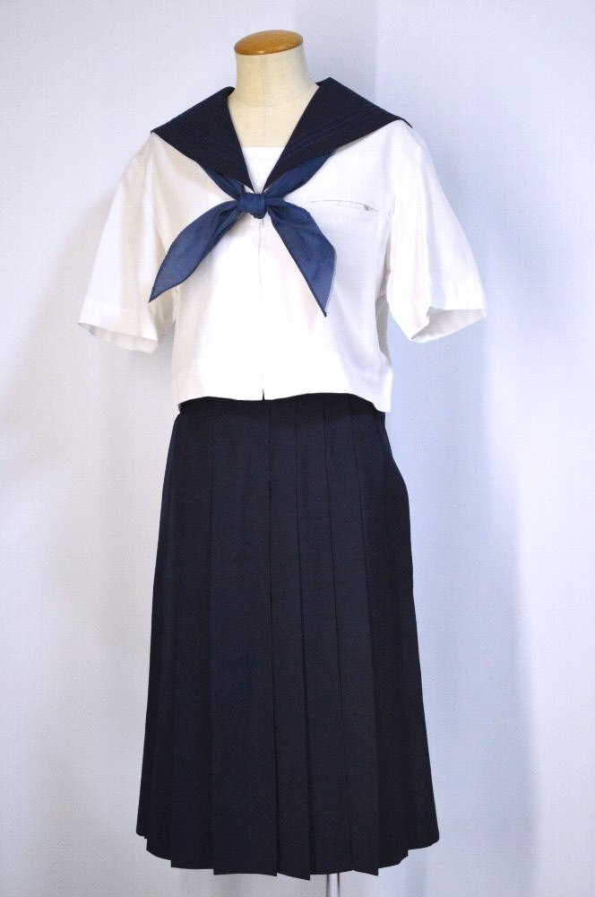 制服市場 - 大size W76 千葉県立 柏南高等学校 セーラー夏服 前開き＊T3967