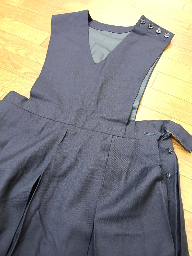 制服市場 - 大size w76 東京都 桐朋女子中学・高等学校 冬ジャンパースカート ＊CS0094