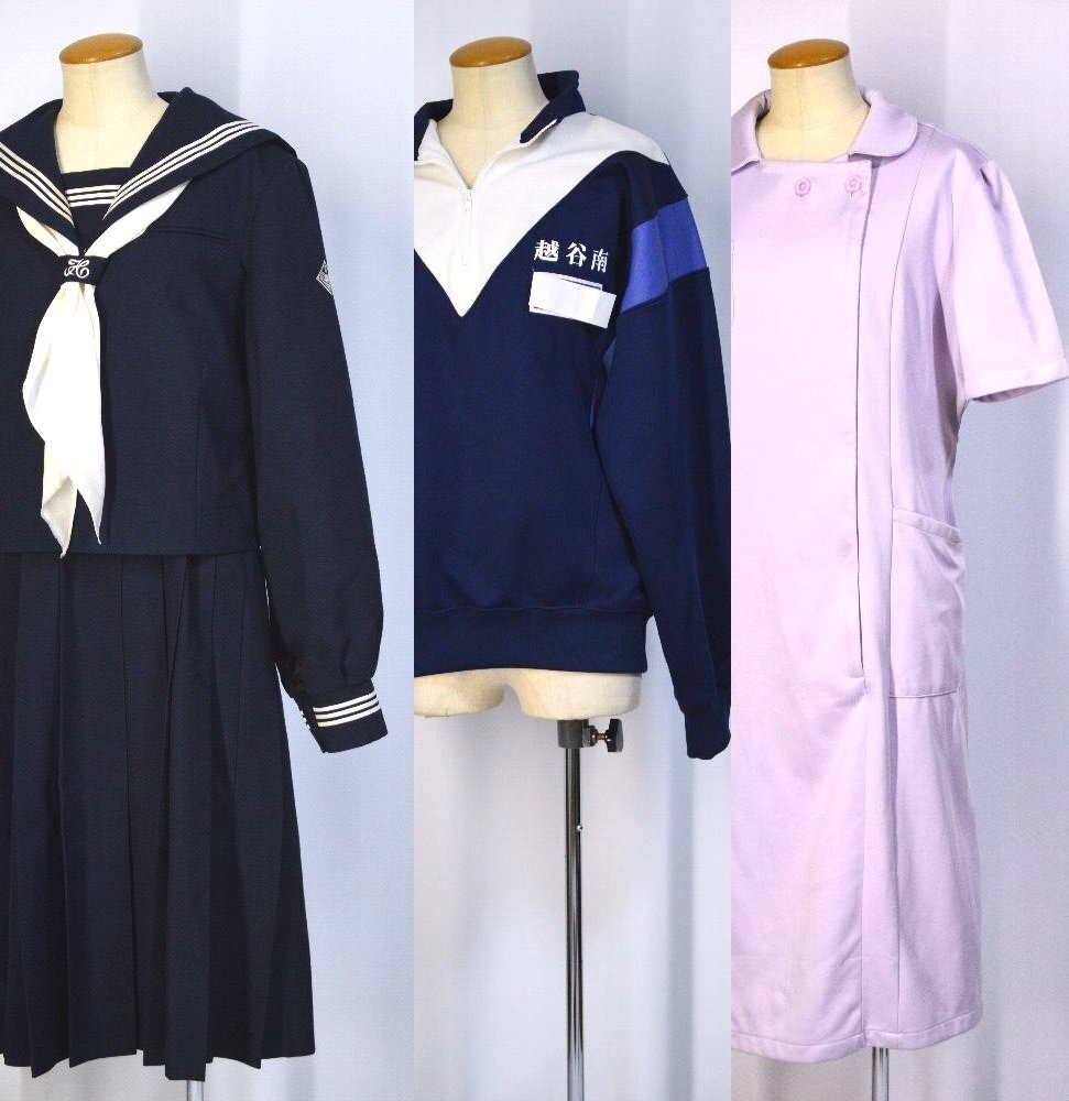 制服市場 - 大size W76 埼玉県 越谷市立南中学校 3ラインセーラー冬服 ジャージトップス 白衣 NIKKE＊T4063