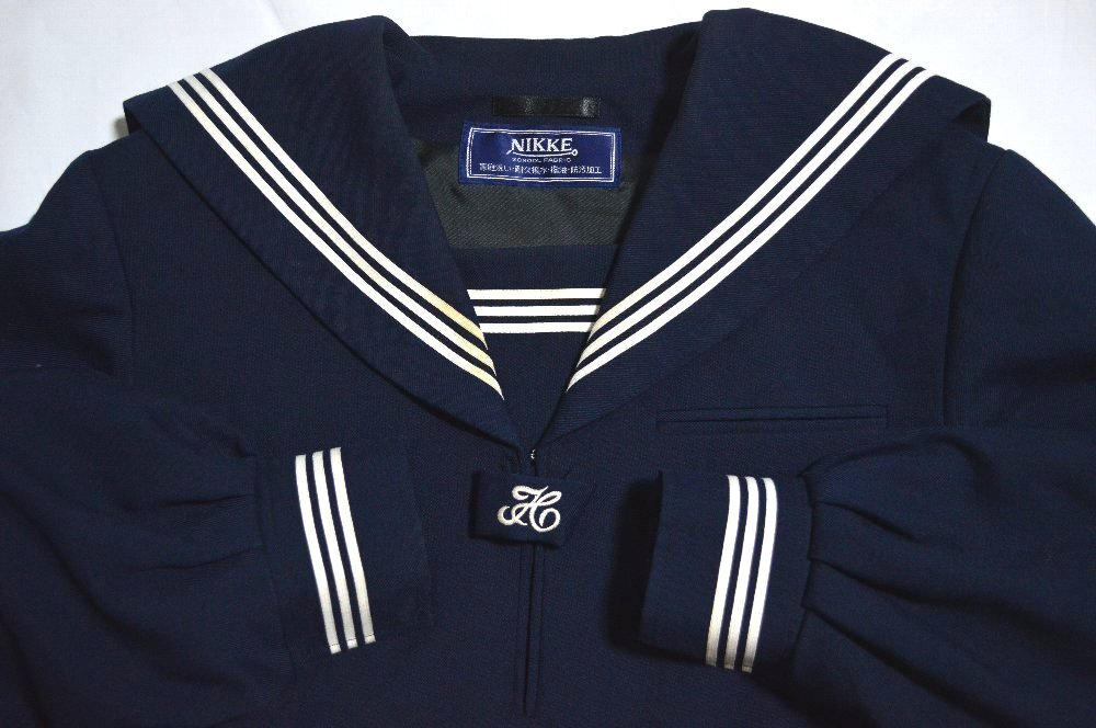 制服市場 - 大size W76 埼玉県 越谷市立南中学校 3ラインセーラー冬服 ジャージトップス 白衣 NIKKE＊T4063