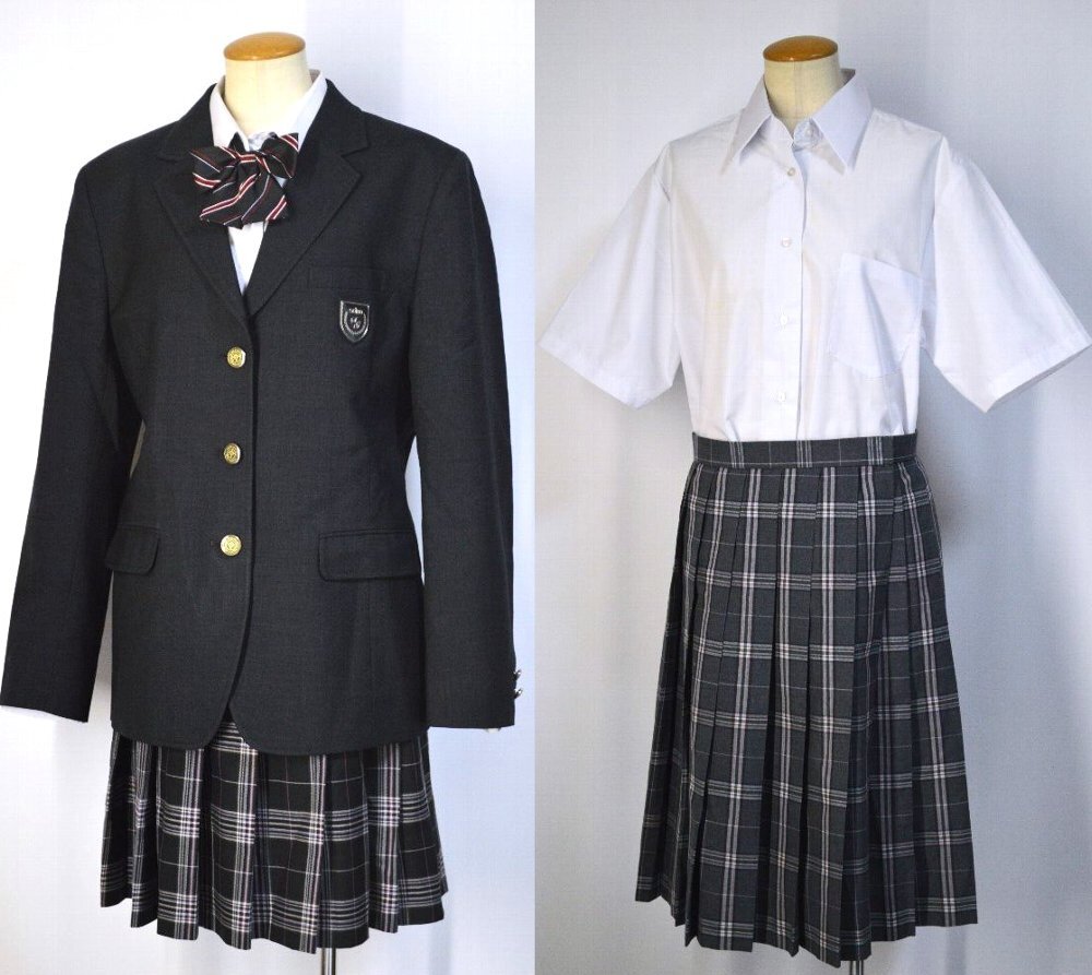 制服市場 - 大size W76 埼玉県 聖望学園高等学校 ブレザー冬夏服 リボン＊T4919