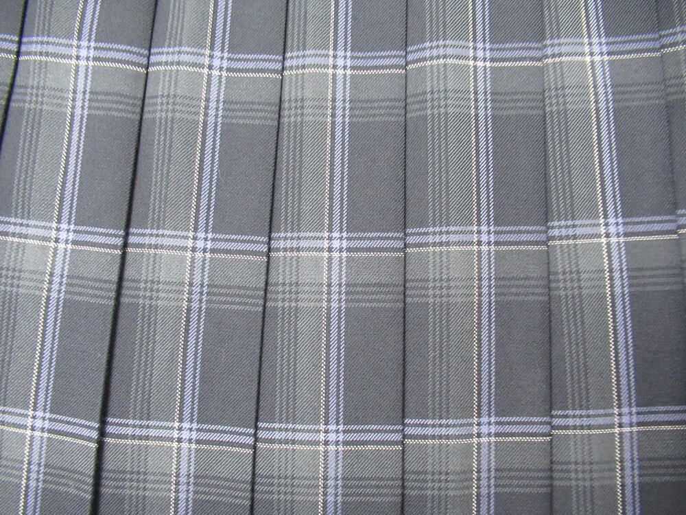 制服市場 - [不明] 5758 580 大きなサイズ！冬スカート 黒+グレー＋紫 チェック柄