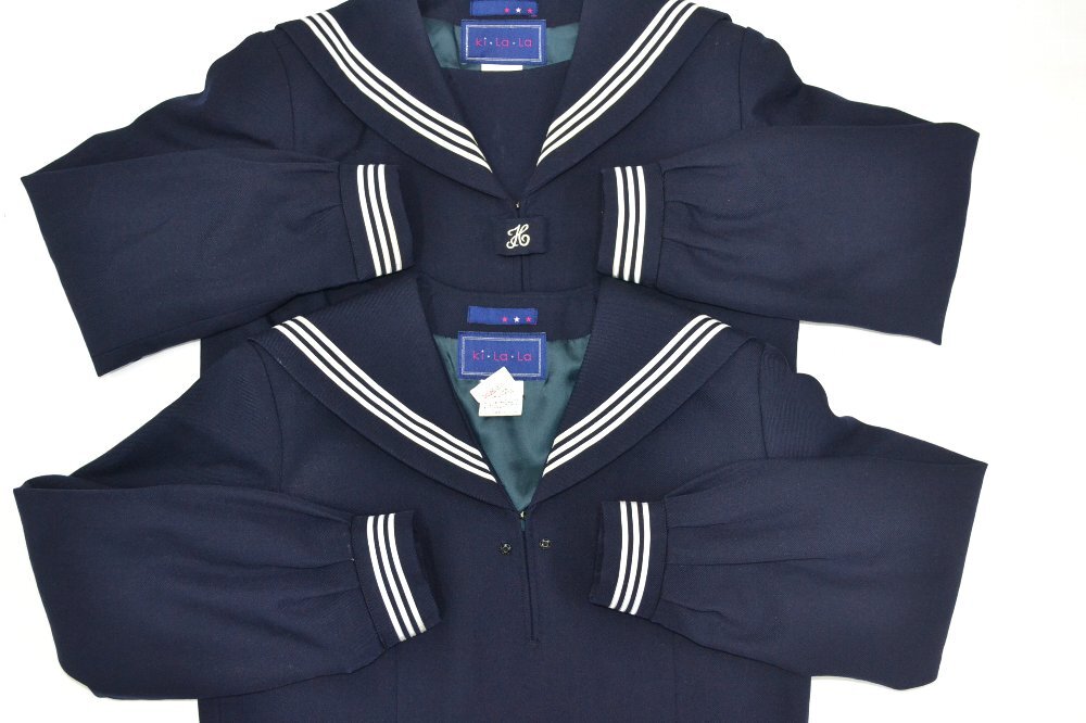 制服市場 - 大size W78 柏市 3ラインセーラー 冬服 ジャンパースカート 不明 ＊NA0816